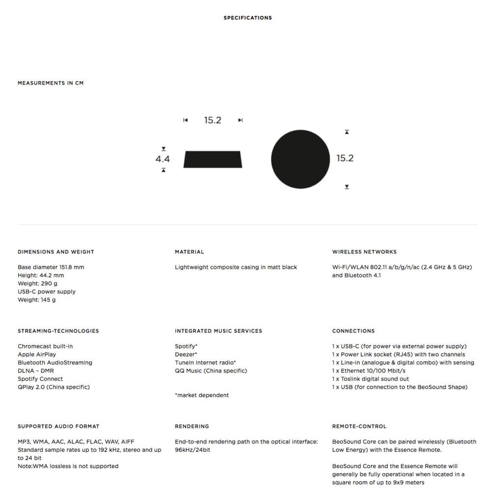 Beosound Core I Multiroom og musikstreaming | BCOPENHAGEN
